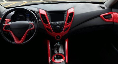 For Hyundai Veloster 2012-2017 Red ABS Car Interior Accessories Full ...