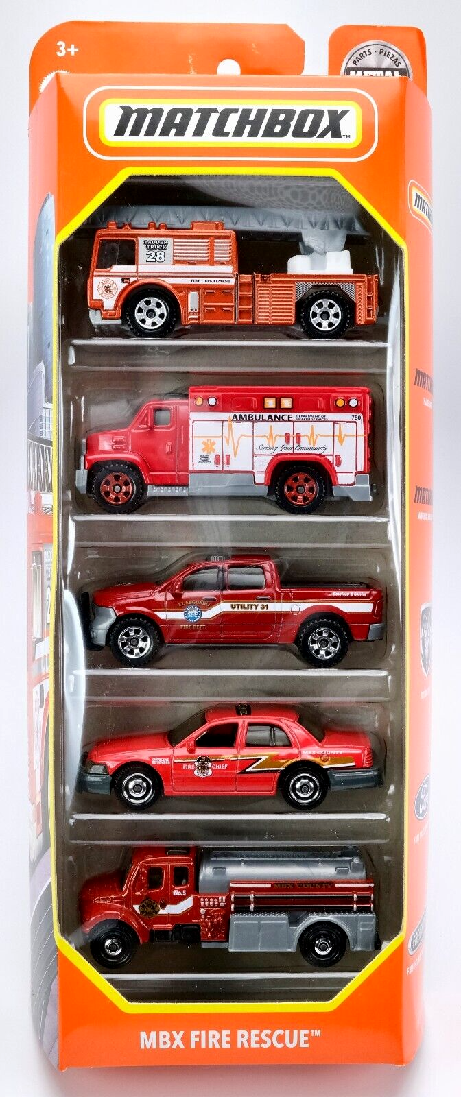 2021 Matchbox MBX Fire Rescue 5-Pack | Ram 1500 | Ford Crown Victoria ...