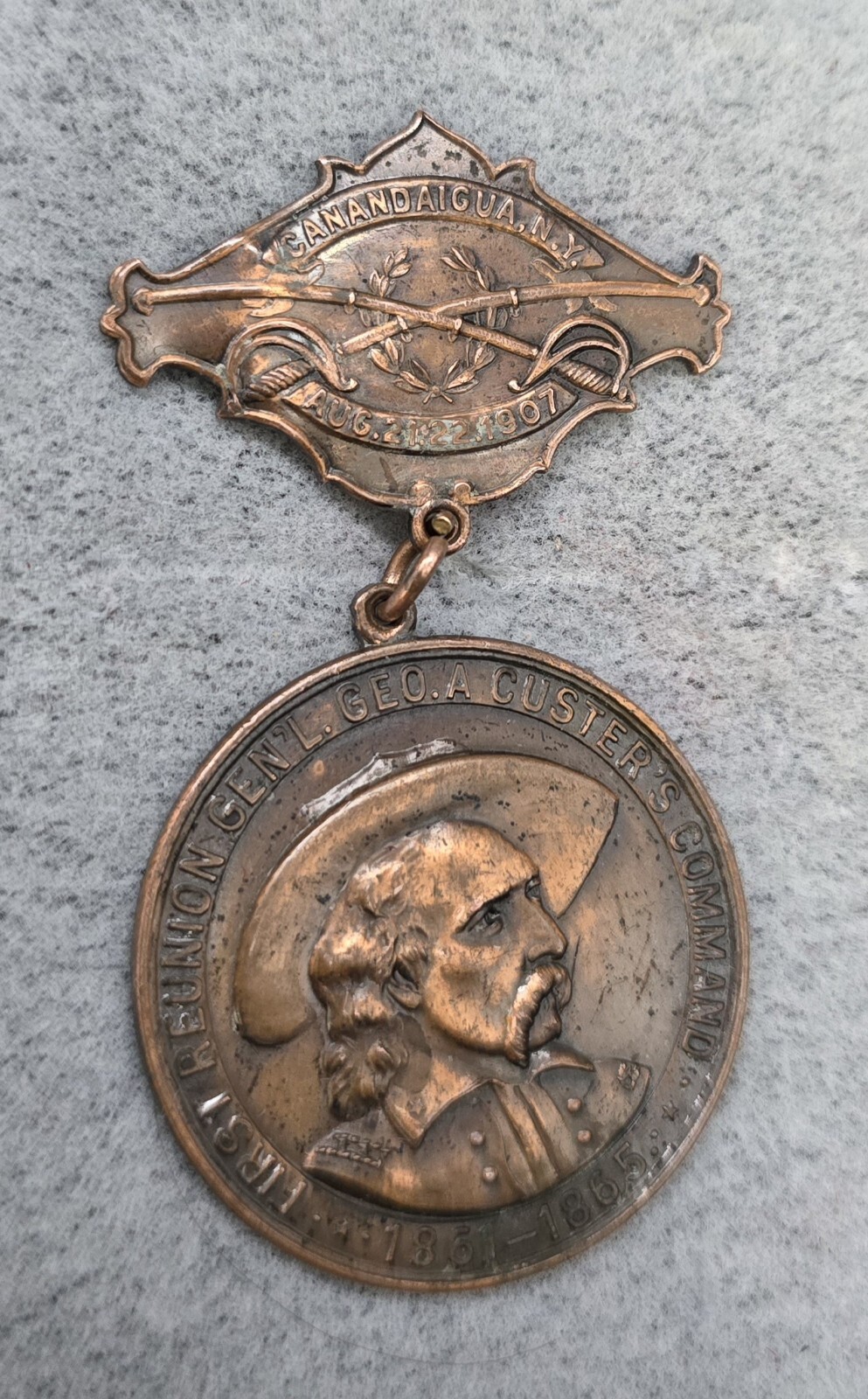 Original 1907 The First Reunion Of General George Custer's Command ...