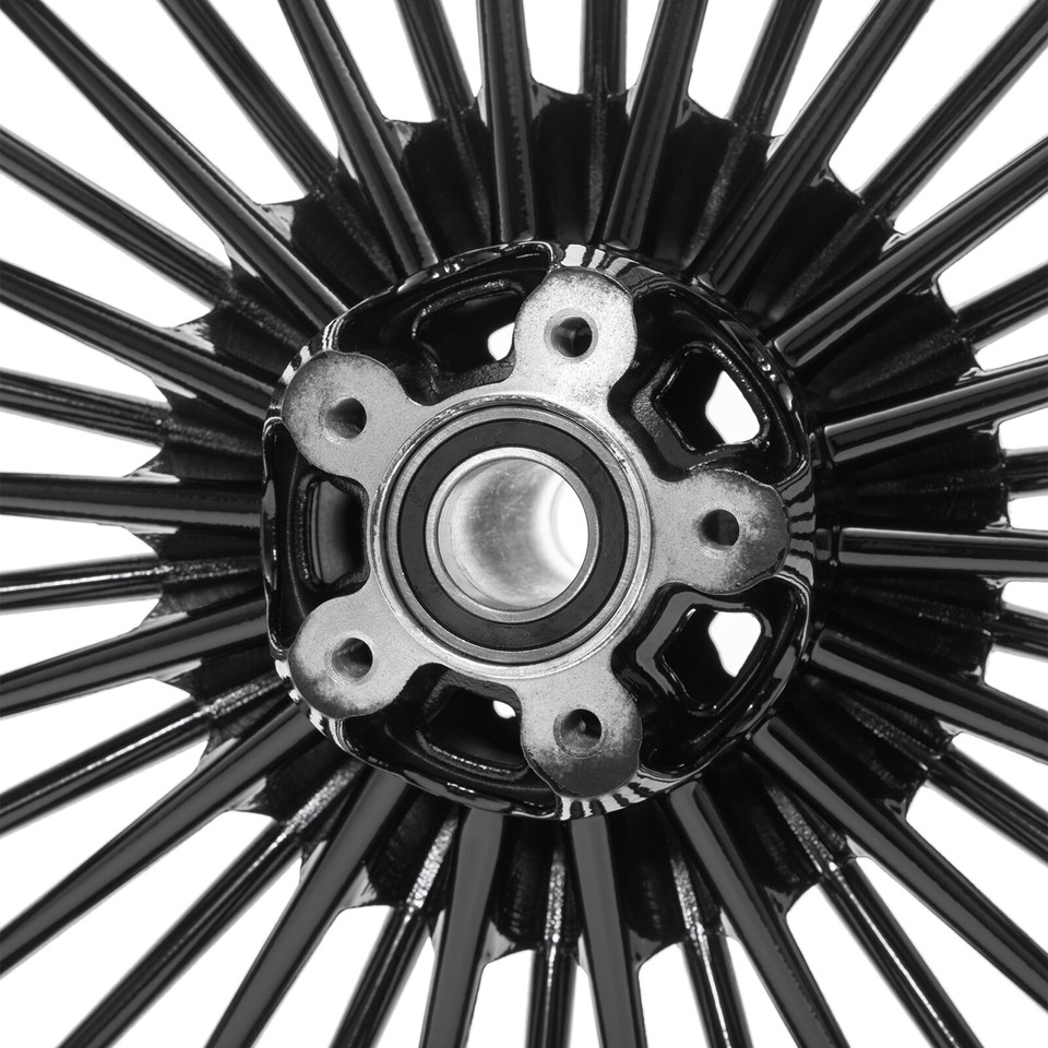 19x2.5 17x4.5 Fat Spoke Wheels Rims for Harley Dyna Street Bob FXDB ...