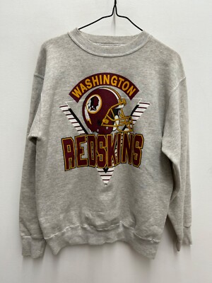 VTG Washington Redskins Commanders Football Sweater Grey Pullover Adult ...