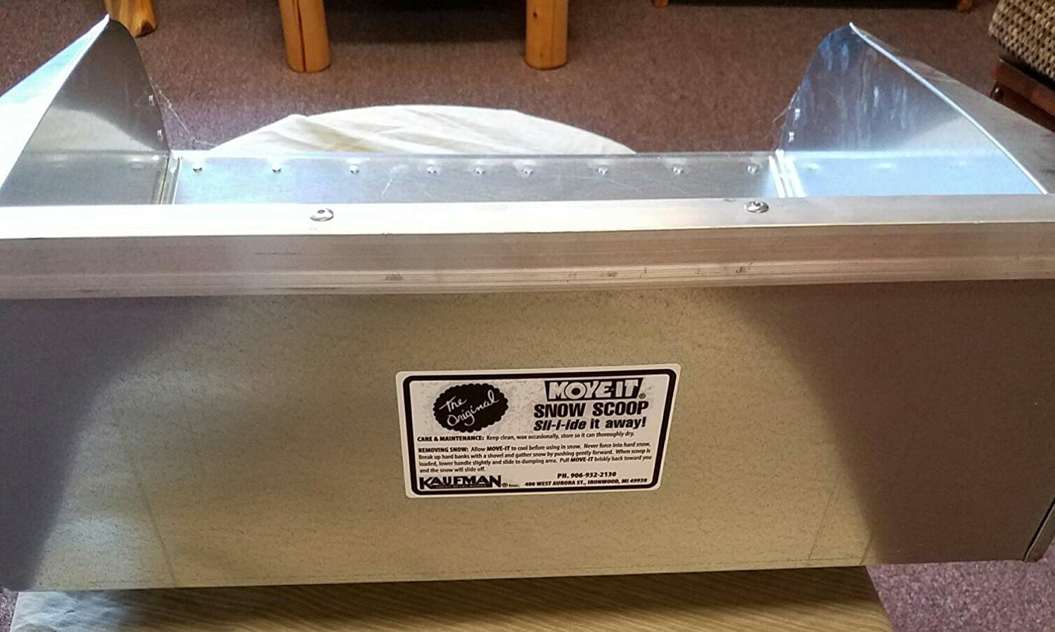 ORIGINAL Yooper Scooper Snow Scoop | Large Metal Shovel | Size MEDIUM ...