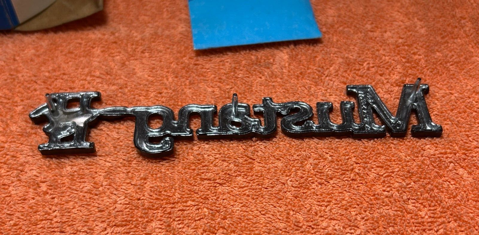 NOS 1974-78 Mustang II Emblem D4ZZ-6942528-A in Ford Box OEM w ...