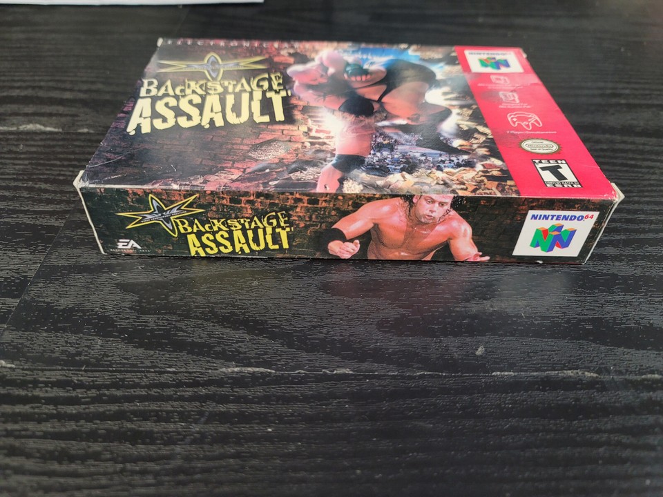 WCW Backstage Assault N64 Complete In Box CIB Great Shape Nintendo 64 ...