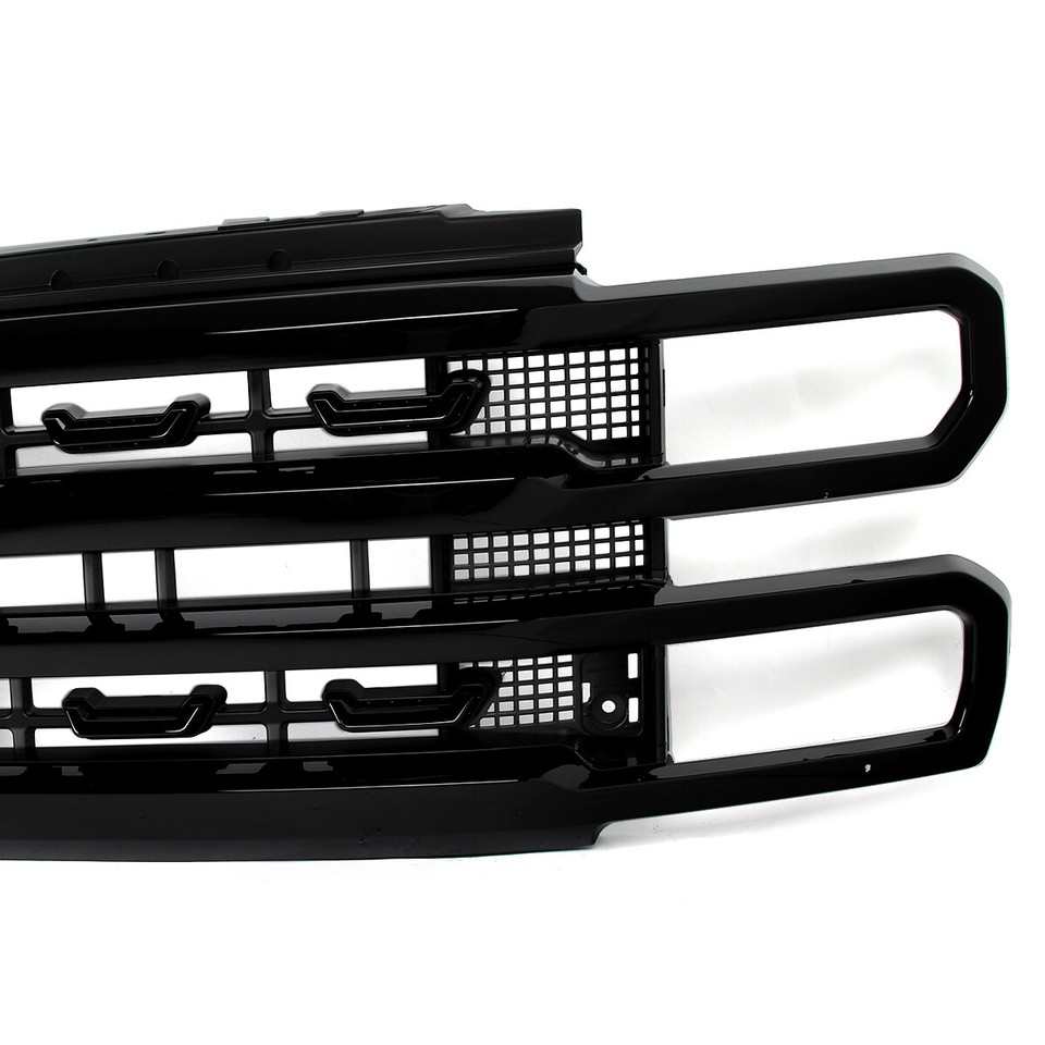 Gloss Black Front Upper Grille Platinum For 2023-2025 Ford F250 F350 ...