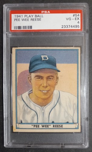 1941 Play Ball - #54 Pee Wee Reese - Rookie - PSA 4 VG-EX | eBay