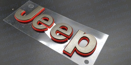 14-17 JEEP JK WRANGLER FRONT GRILLE Bronze Red JEEP EMBLEM NAMEPLATE ...