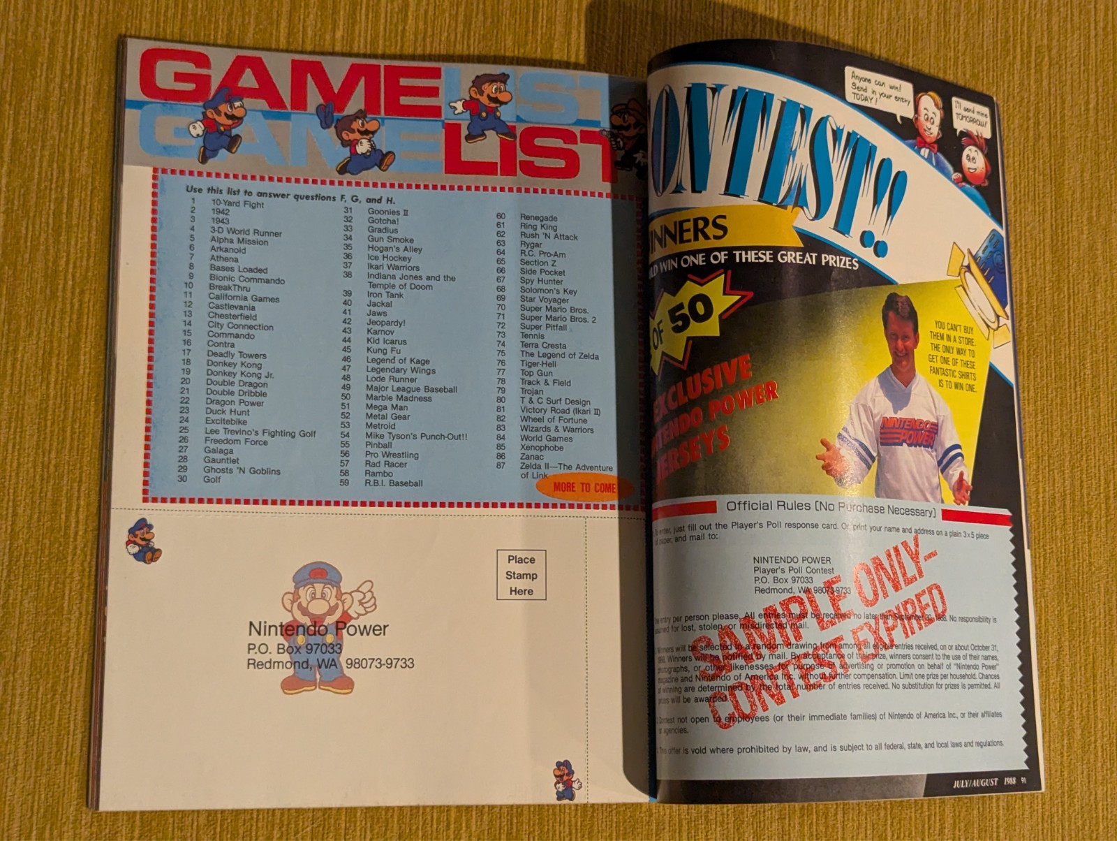 Nintendo Power #1 1988 Complete With Poster & All Inserts Mario Zelda ...