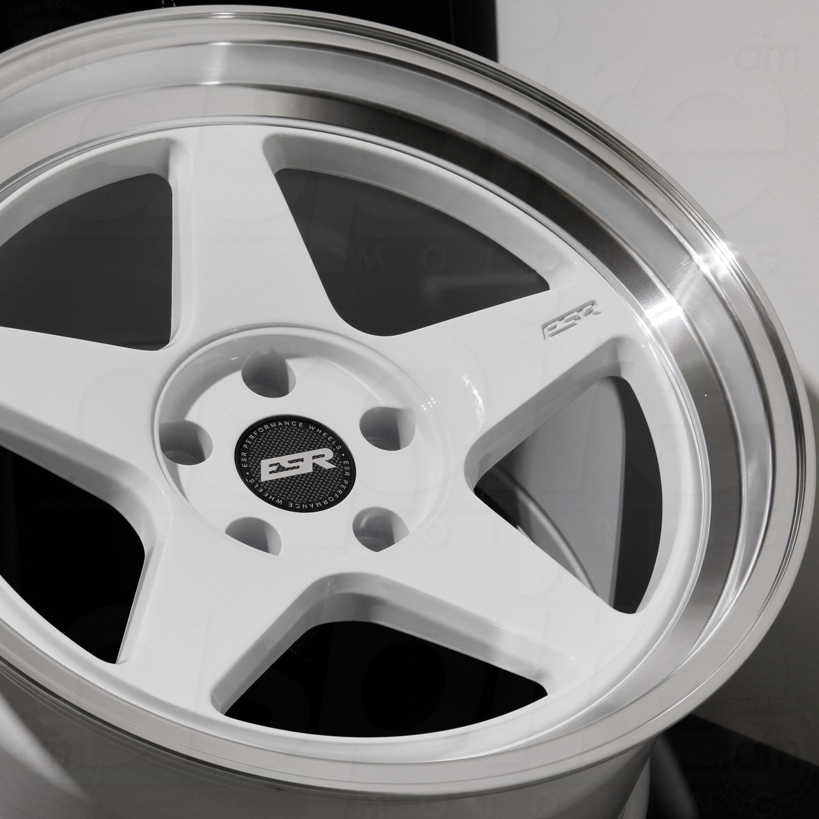 18x9.5 ESR CR5 5x114.3 35 White Wheels Rims Set(4) 72.56 | eBay