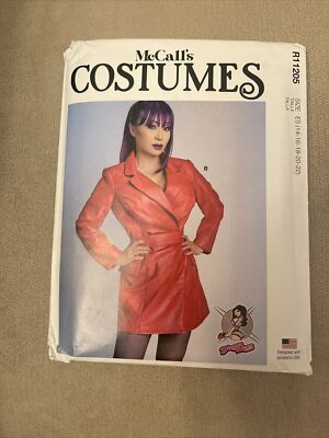 McCalls Costumes R11205 Pattern Jacket Cosplay Yaya Han 14 16 18 20 22 ...