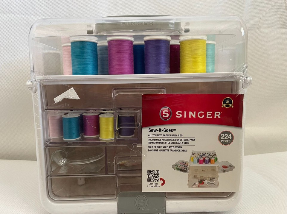 SINGER® Sew-It-Goes® 224 Piece Sewing & Craft Storage Kit with Classic ...