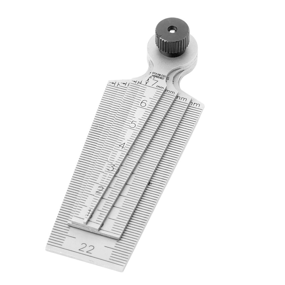 Ruler Steel Drill Hole Combination Taper Gauge Aperture Scale Metric,0 ...