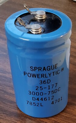Capacitors - Sprague Powerlytic Capacitors
