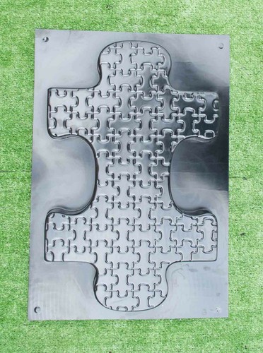 Concrete mold Puzzle pavers Stepping Stone Puzzles garden path sold 1 ...