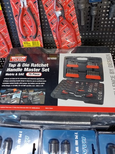 Toledo Tap & Die W/Ratchet Master 75 Piece 321050 | eBay