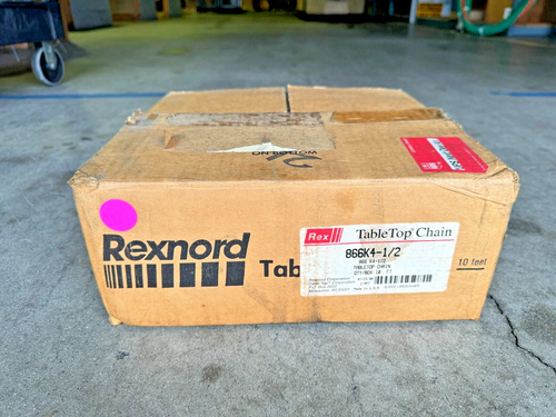Rexnord REX Table Top Chain 866-K4-1/2 10ft *New* NOS | eBay