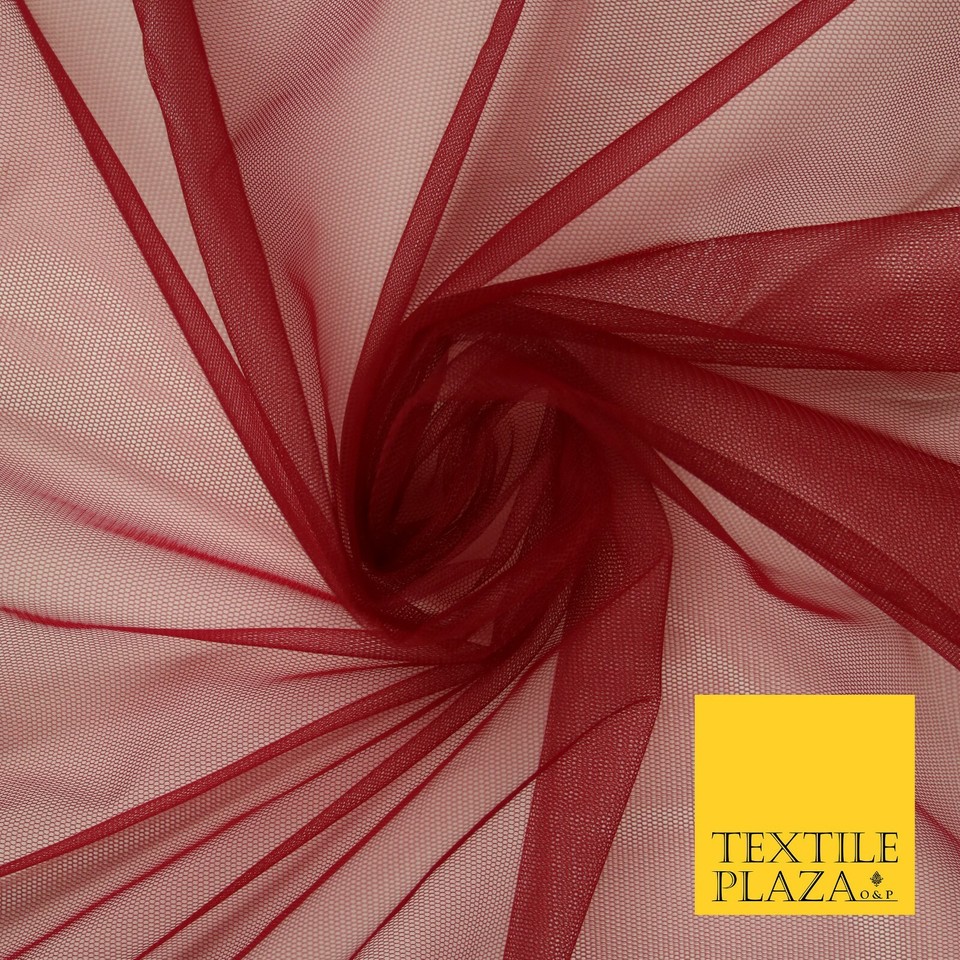 OVER 90 COLOURS - Soft Plain Sheer Tulle Net Fabric Tutu Fairy Veil ...