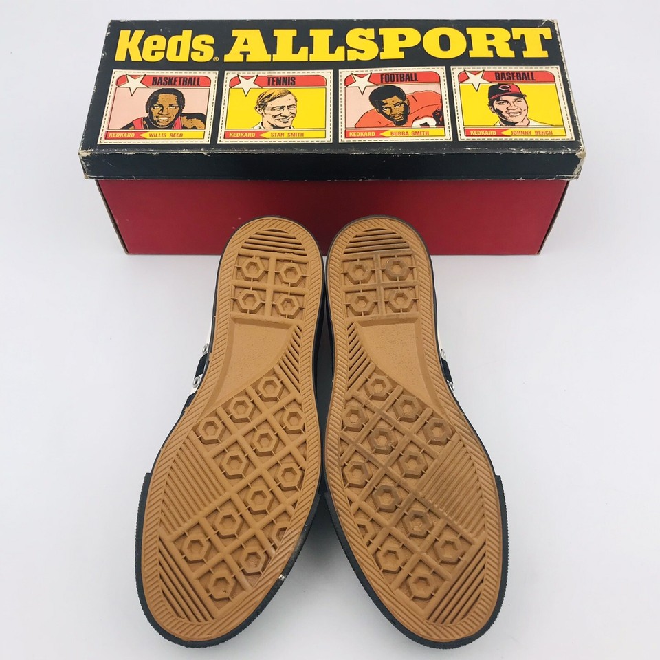 Vtg 1971 Keds AllSport Box w/ Cards & Sneakers Johnny Bench Stan Smith ...