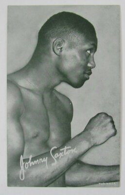 Johnny Saxton Boxer 1950s Arcade Mutoscope Exhibit Postcard Picture ...