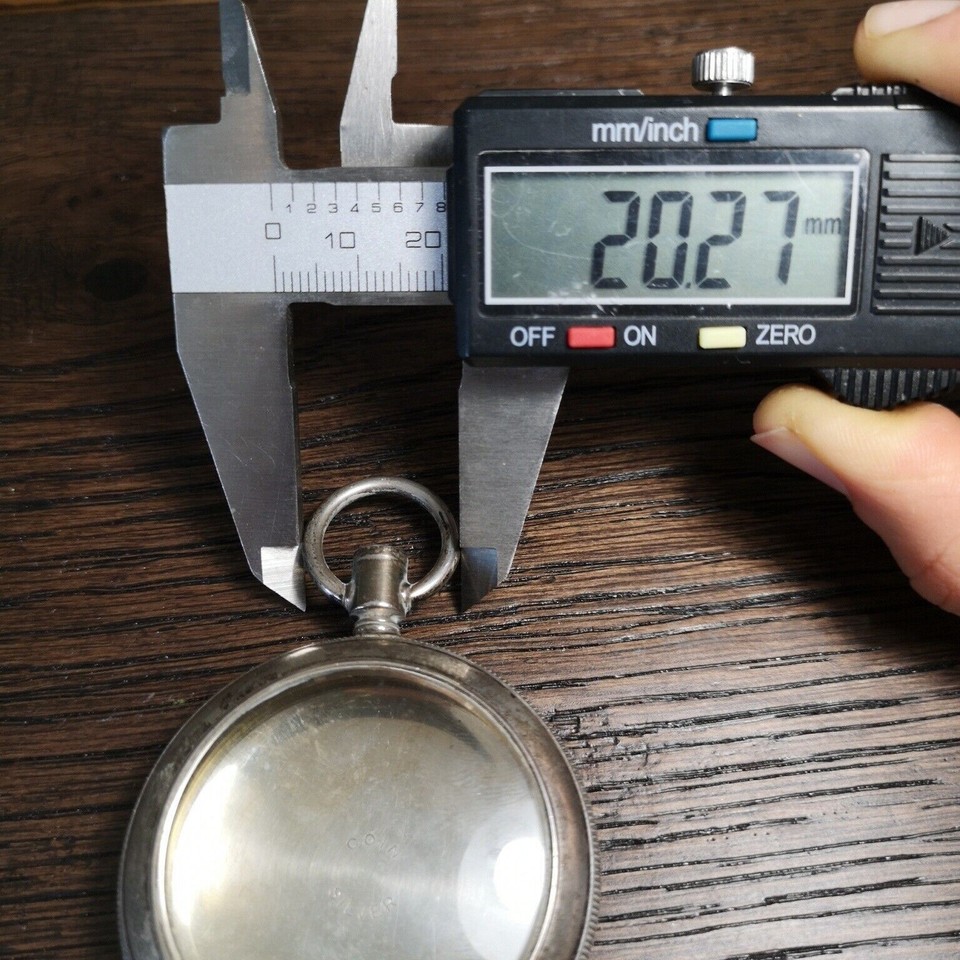 Antique Coin Silver Empty Pocket Watch Case for Project | eBay