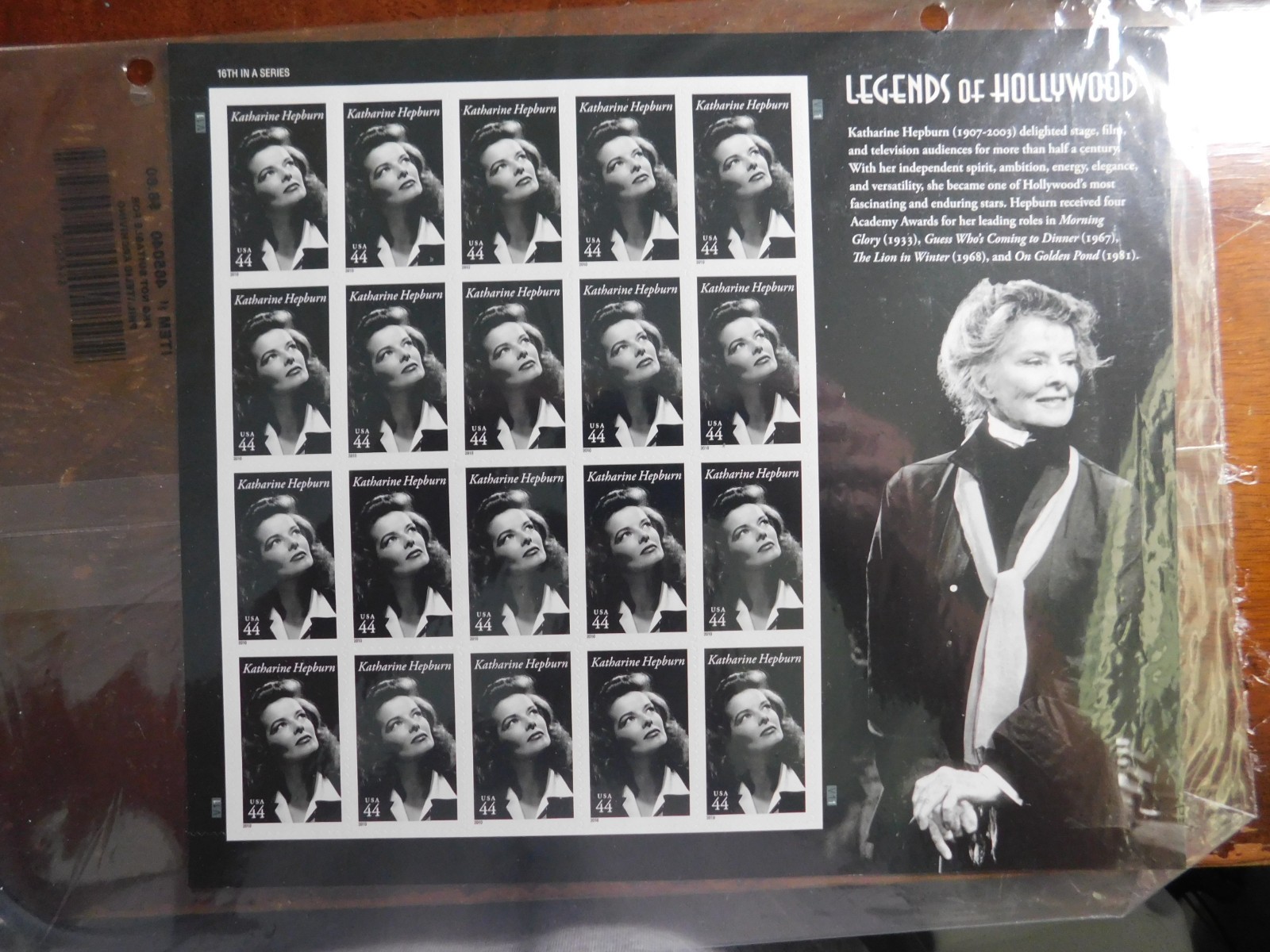 20 katherine hepburn legends of hollywood 44 cent stamps | eBay