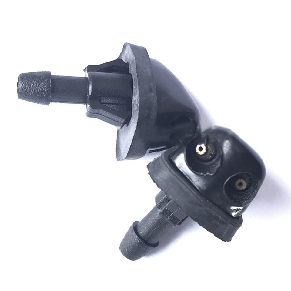 New High Quality Sprinkler Single-hole Washer Spray Kits 2pcs Black Car ...