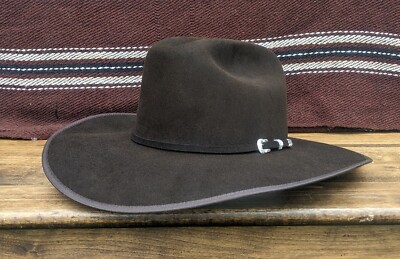 NEW CUSTOM STETSON LARIAT 5X FUR FELT Cowboy Western Yellowstone ...