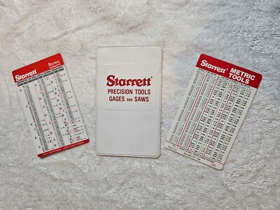 Manuals, Books & Plans - Starrett Chart