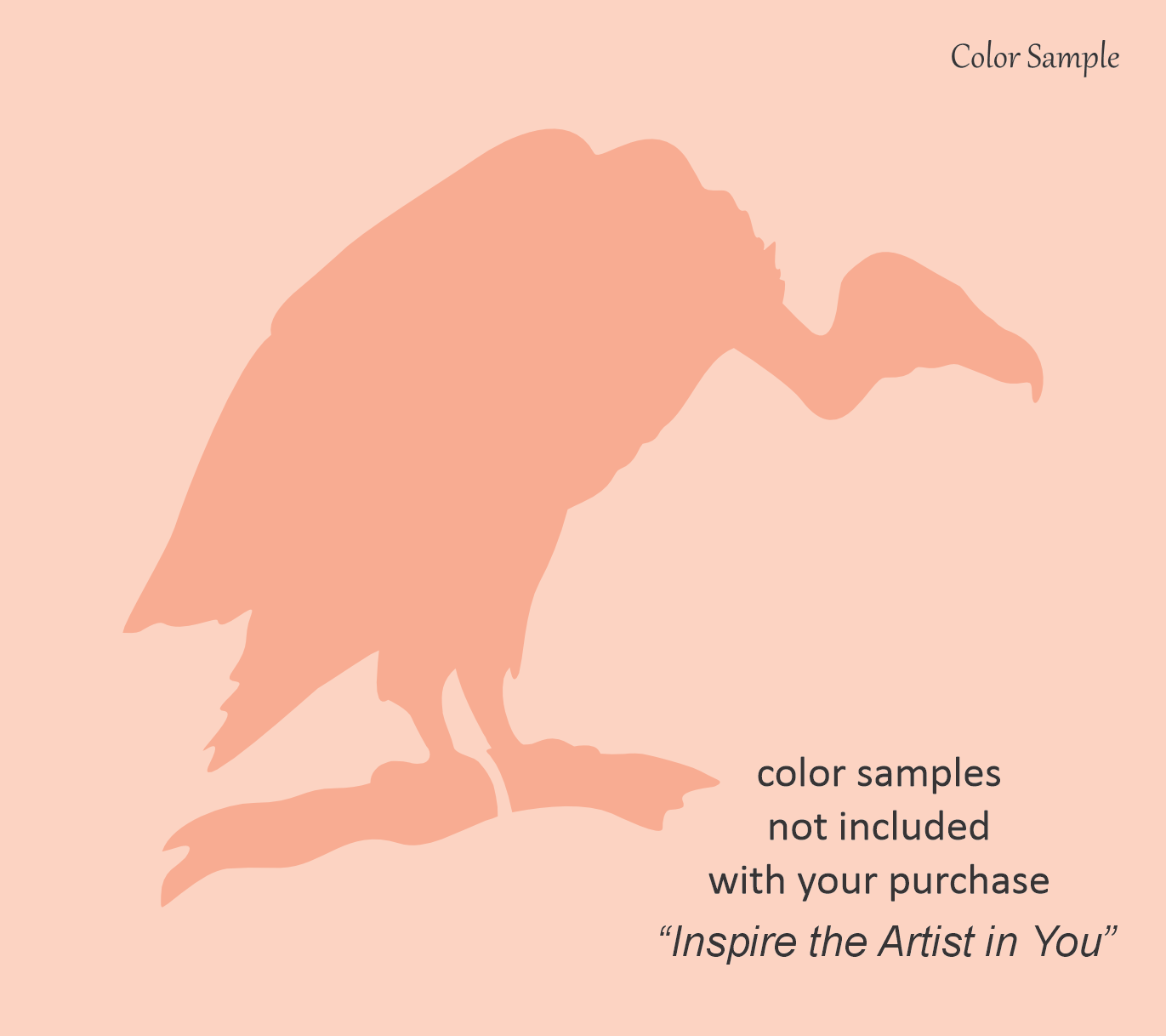 Stencil Joanie Turkey Vulture Buzzard Condor Predator Bird Silhouette ...