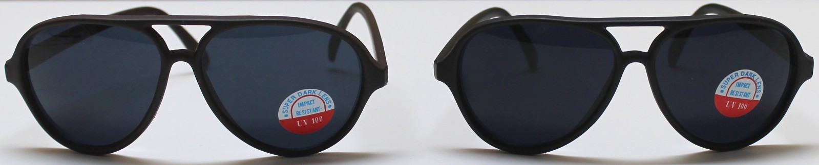 Aviator Sunglasses w Nylon Frames Super Dark Blue Lens Black or Brown ...