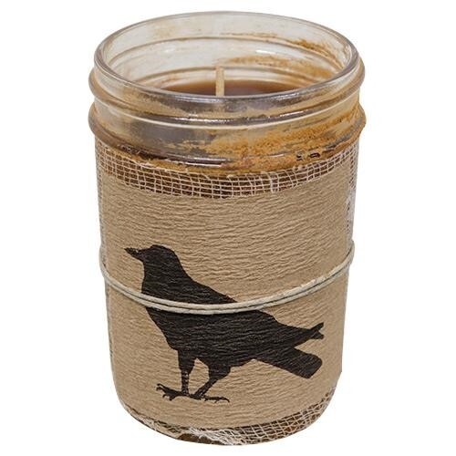 NEW FARMHOUSE JAR CANDLE BROWN SUGAR MAPLE USA 8 Ounce CROW LABEL ...