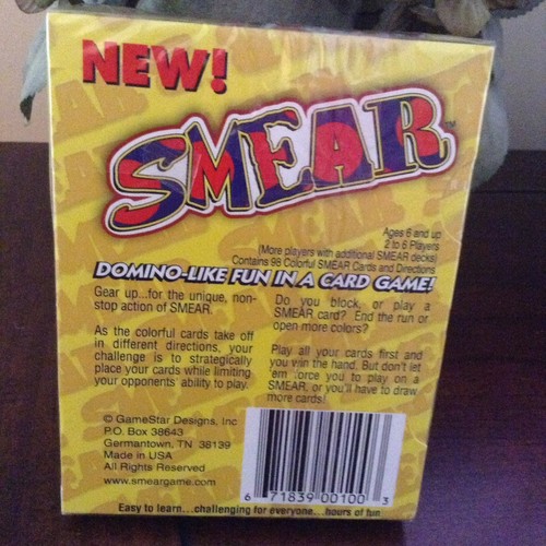 Smear Card Game from GameStar Designs (New - In Original Shrinkwrap) | eBay