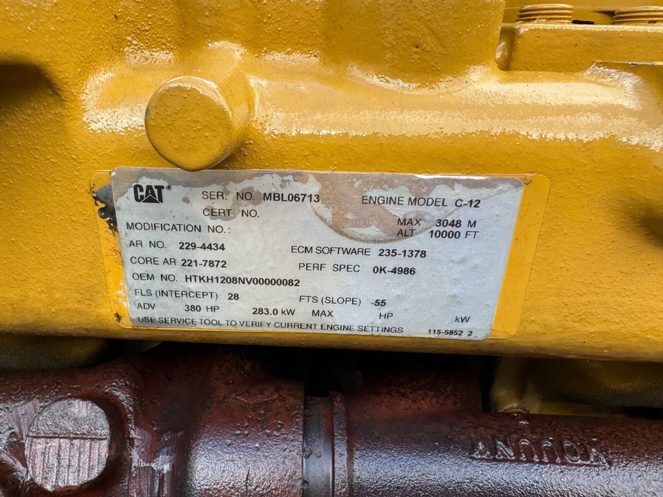 2003 Caterpillar C12 Diesel Engine with Jake Brakes, MBL, 10R1491, 392K ...