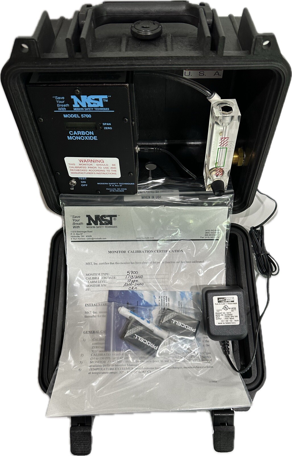 MST Carbon monoxide CO Airline Monitor 12VDC 5700-1 | eBay