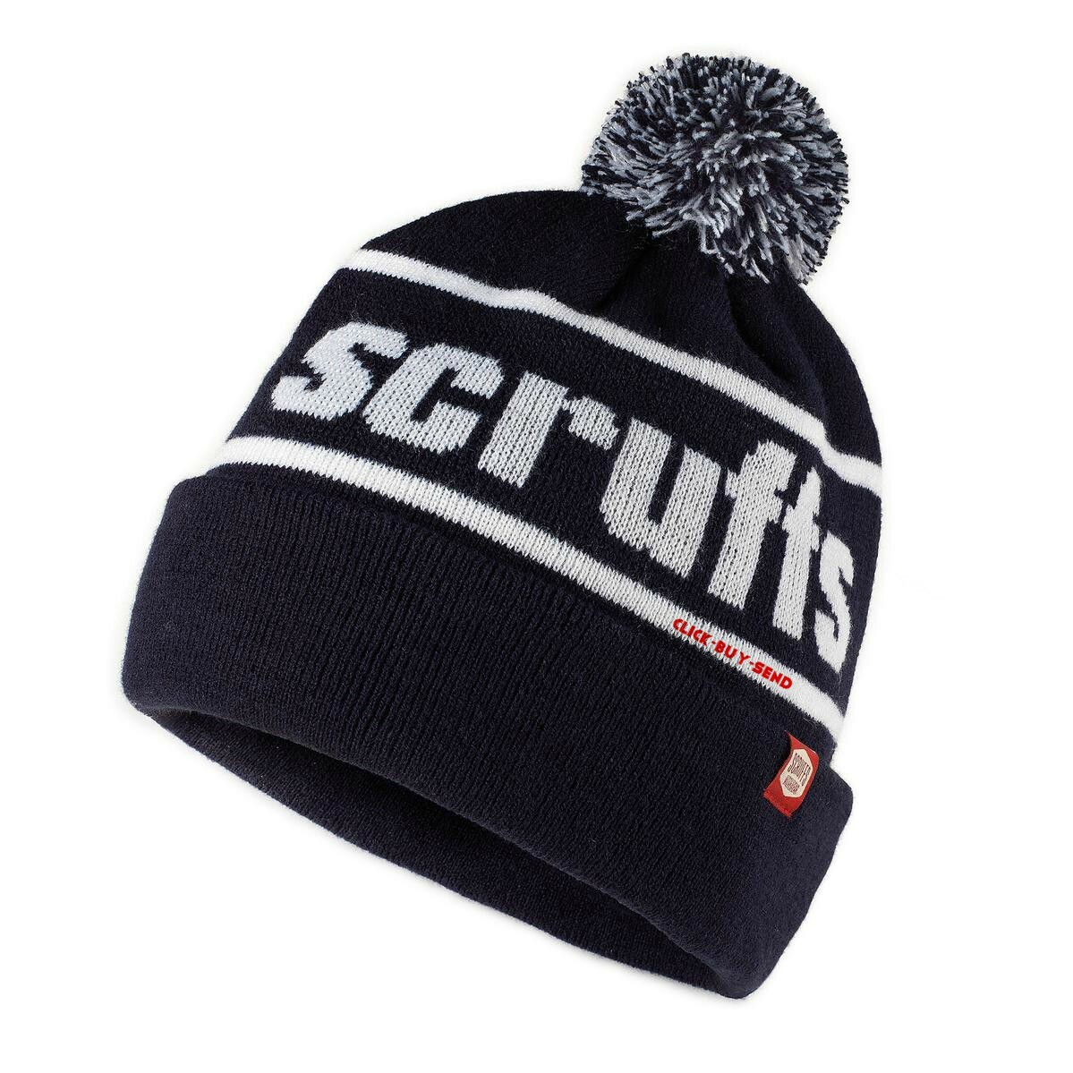 SCRUFFS HAT HATS VINTAGE BOBBLE THERMAL THINSULATE PEAKED BEANIE CAP ...