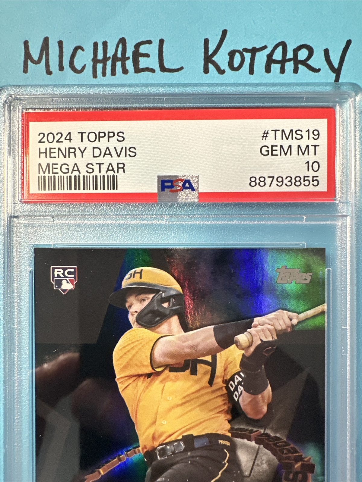 HENRY DAVIS 2024 TOPPS MEGA STAR PSA 10 Pirates Rookie TMS19 Sp | eBay