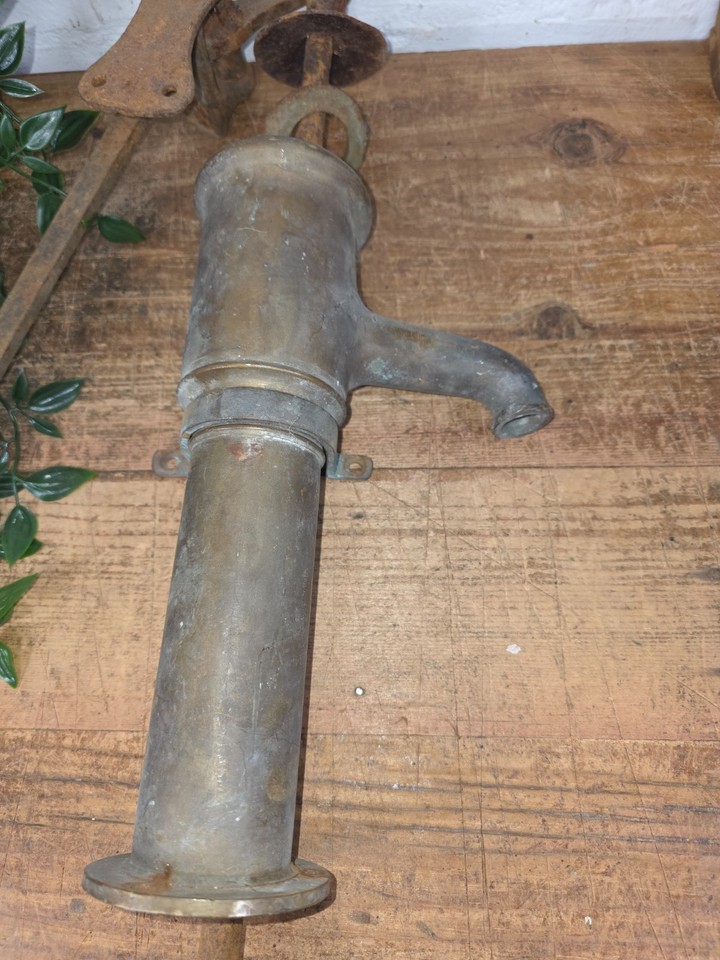 Antique 19th Century French Bronze Well Pump Garden Water Feature | eBay UK