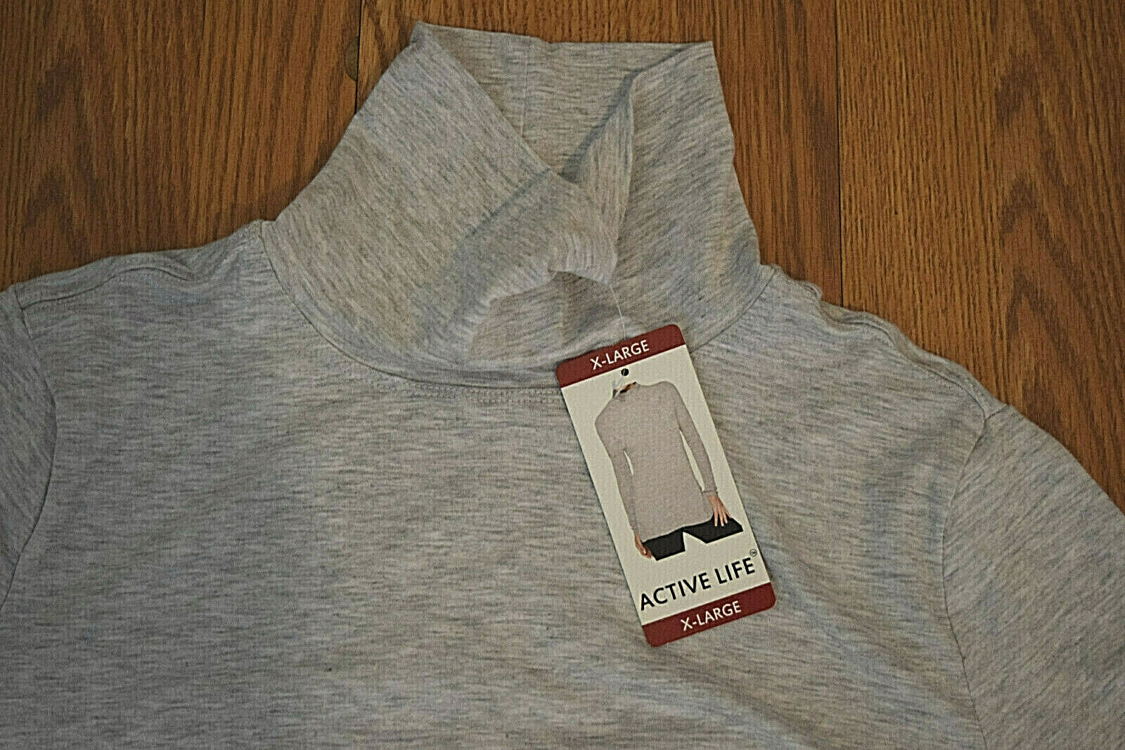 NWT Womens ACTIVE LIFE VINA Gray Turtle Neck Long Sleeve Active Shirt ...