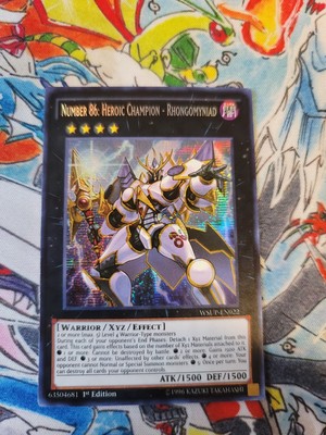 YuGioh Number 86 Heroic Champion Rhongomiad WSUP-EN022 (1st Ed.) NM ...