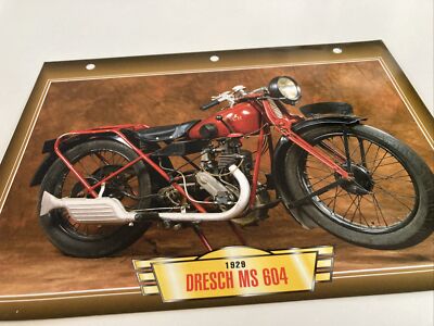 Dresch 250 Ms 604 1929 Scheda Porta Carte Motocicletta Passion ...
