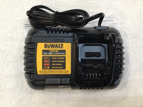 New Dewalt DCB1106 6-Amp 12V / 20V / 60V Li-ion Fast Battery Charger | eBay