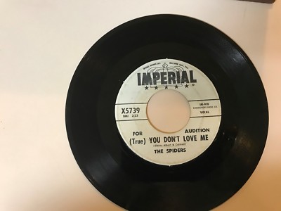 R&B 45 RPM RECORD - THE SPIDERS- IMPERIAL X5739- PROMO | eBay