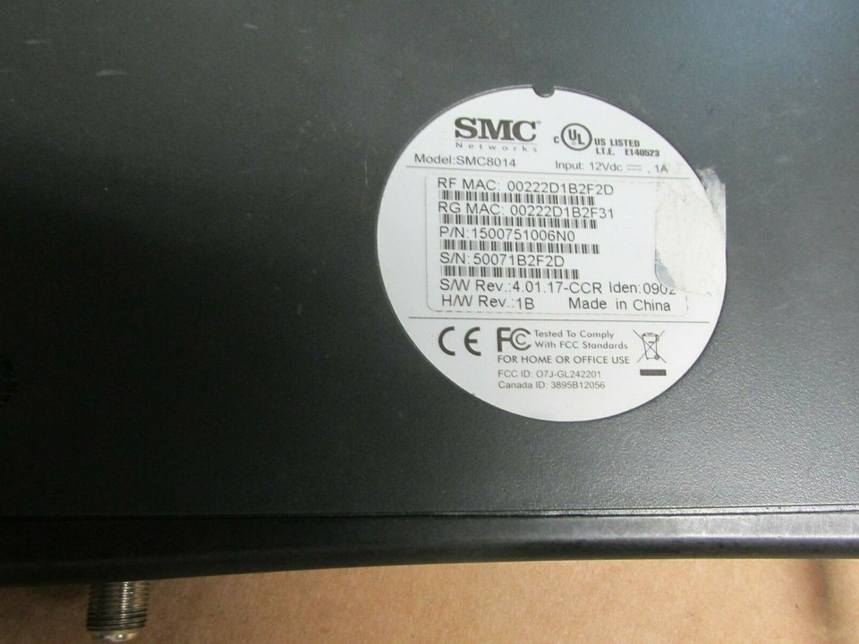 SMC NETWORKS SMC8014 MODEM | eBay