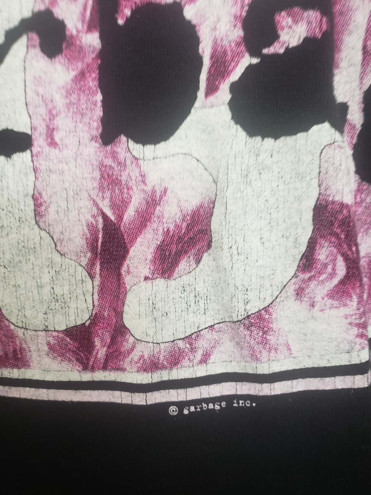 Vintage XL 1996 Garbage Band Debut Album T-shirt Wint… - Gem