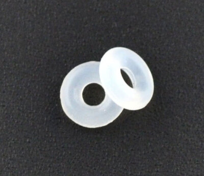 50 Clear Rubber Rings 6mm For Use as Stopper Beads - FD026 | eBay