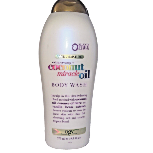 OGX Coconut Miracle Oil Body Wash 19.5oz Extra Creamy Ultra Moisture | eBay