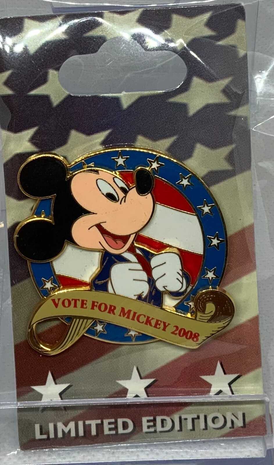 DISNEY 2008 Patriotic VOTE FOR MICKEY MOUSE LE 2000 pin | eBay