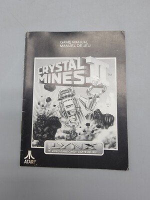 (Manual Only) Genuine - Atari Lynx - Crystal Mines II | eBay