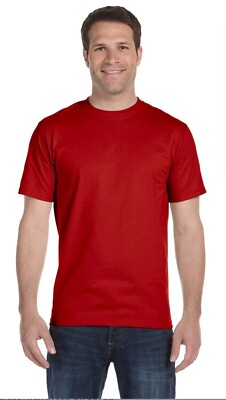 Hanes Beefy-T, Big & Tall, T-Shirt 2XLT, Deep Red, Rip Tag NEW! | eBay