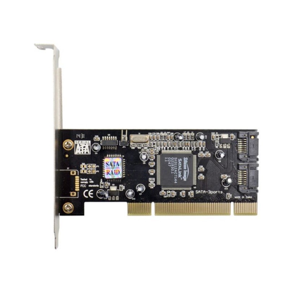 PCI To 2 Port SATA RAID Controller Card Sil3112 Chipset SATA PCI ...